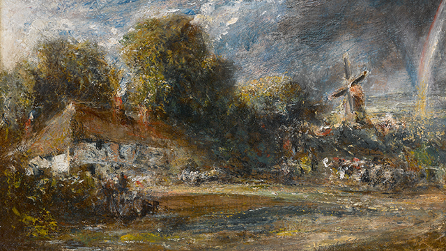 Up Close: John Constable's Landscape with a Red-Tiled Cottage, a ...