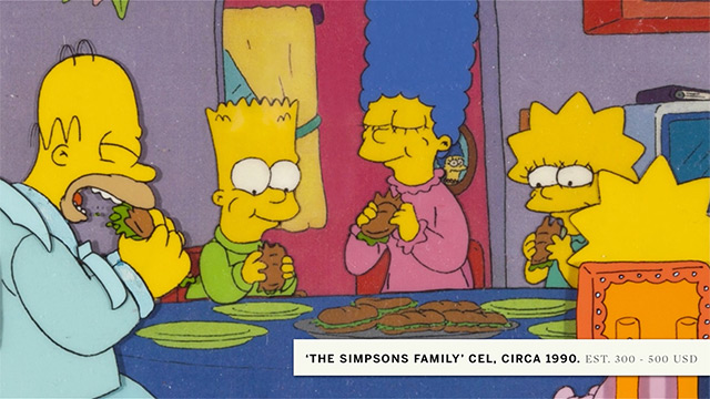 A Look at Sam Simon’s Simpsons Animation Cels | Sotheby's