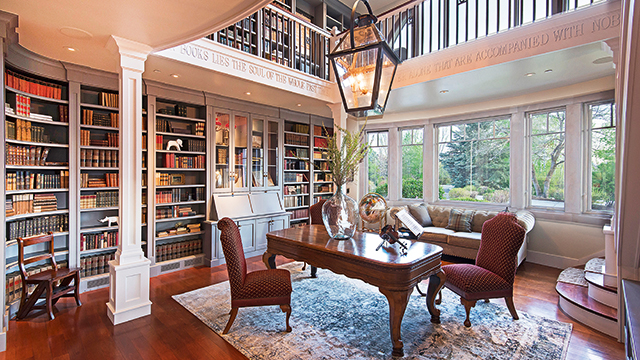 Two Story Home Library