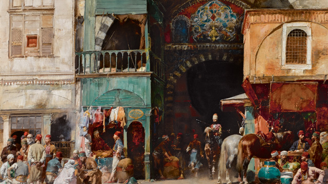 Three of a Kind: Street Life in the Orient | Orientalist Paintings ...